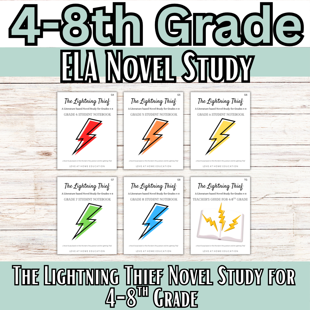 Percy Jackson and the Lightning Thief: 4-8th Grade Novel Study – Love ...