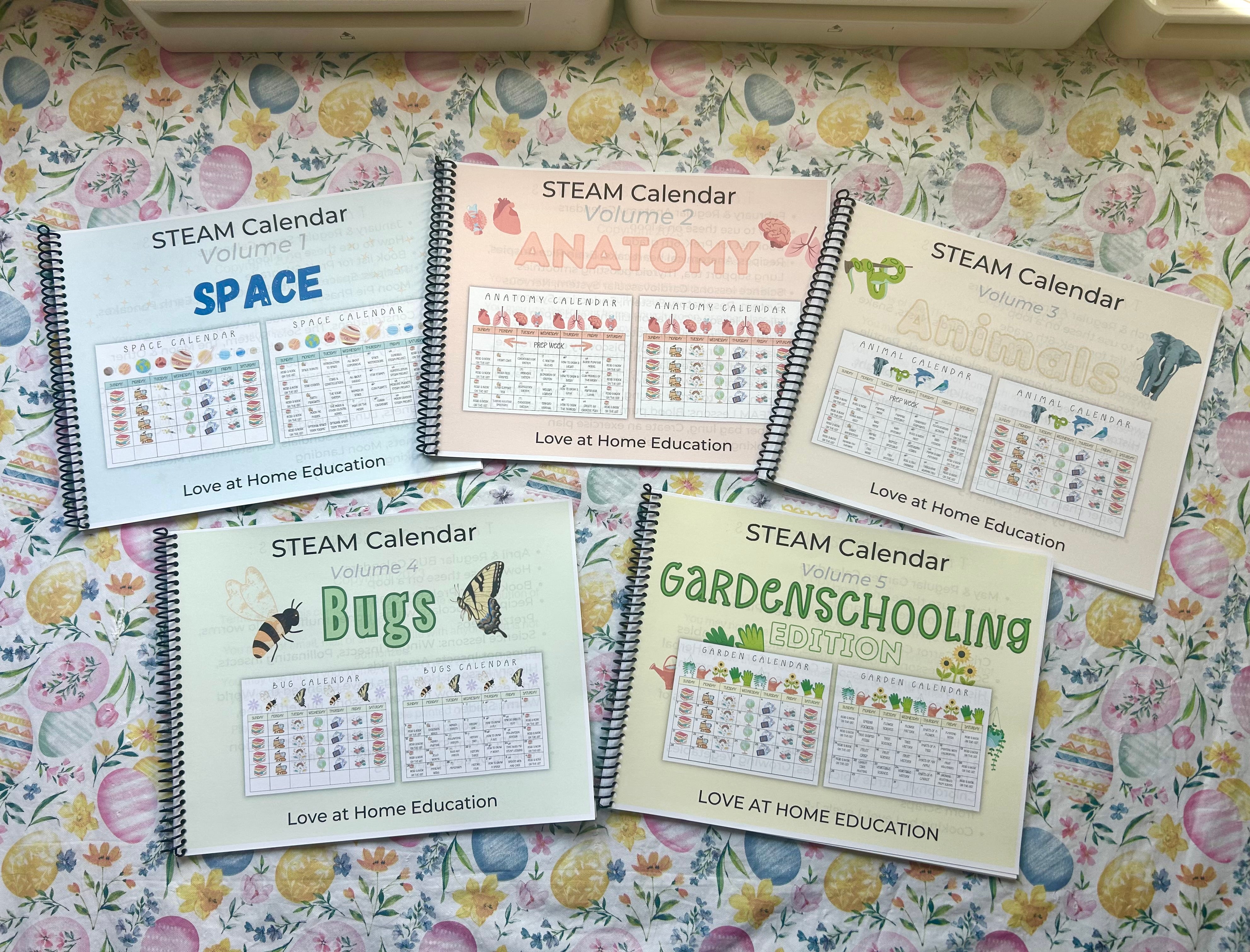 STEAM Calendars- Science Unit Studies K-6 – Love at Home Education