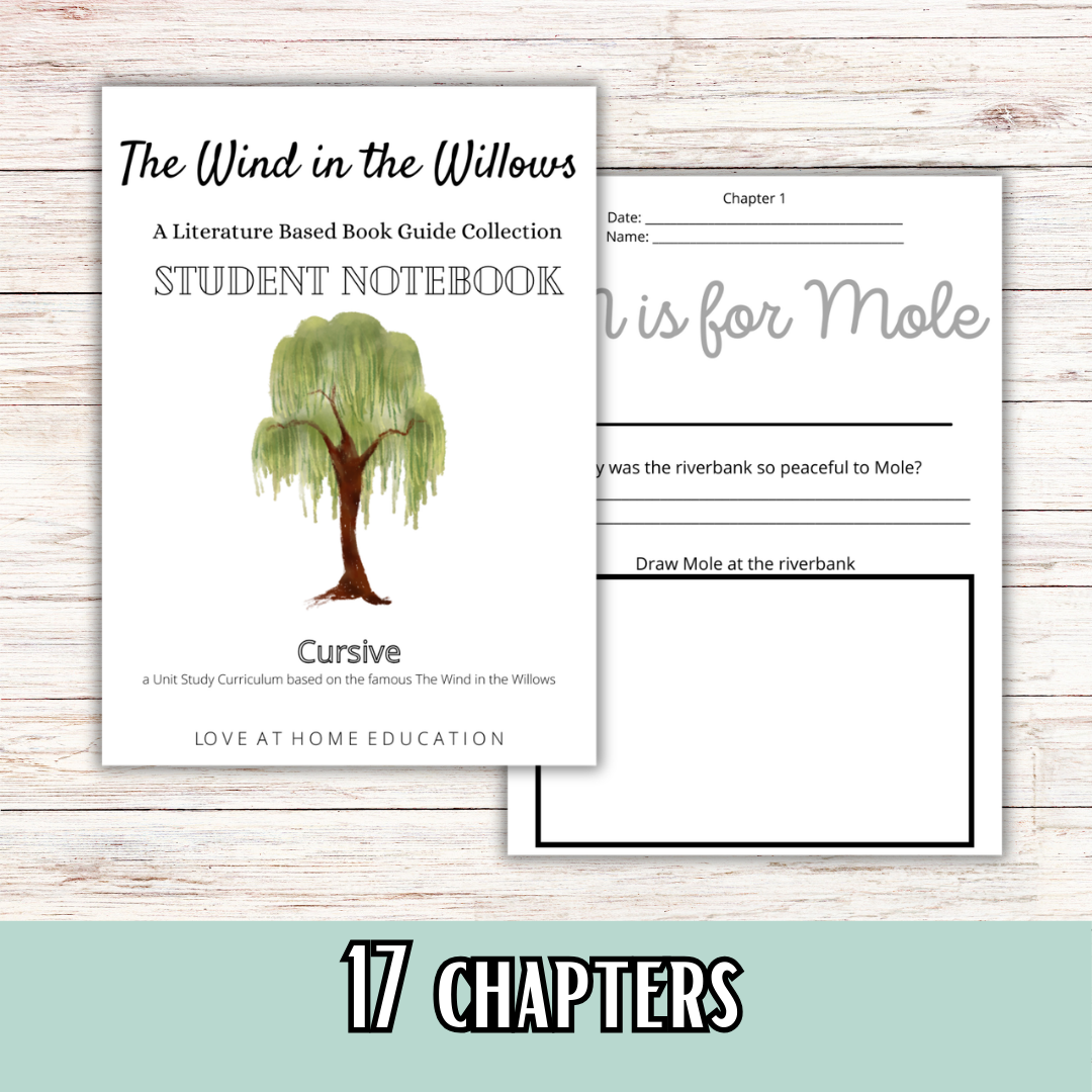 The Wind in the Willows- Book & Literature Handwriting Guide- – Love at ...