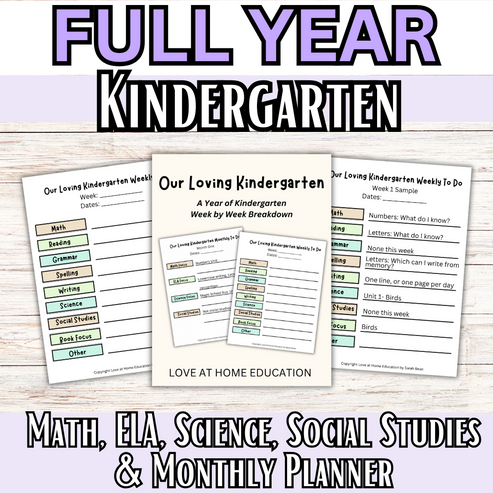Our Loving Kindergarten- The Full and Complete year of Kindergarten ...