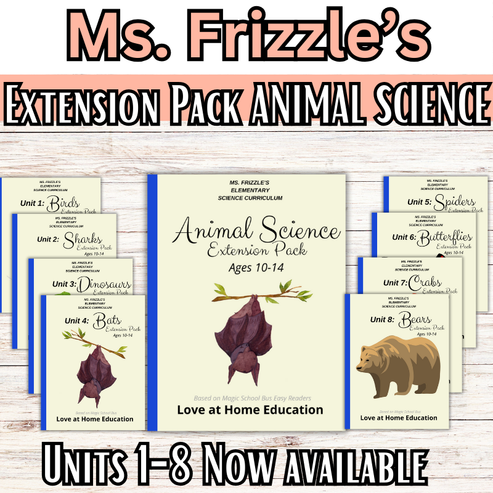 Ms. Frizzle's Elementary Science Curriculum- Extension Pack (Ages 10-1 ...
