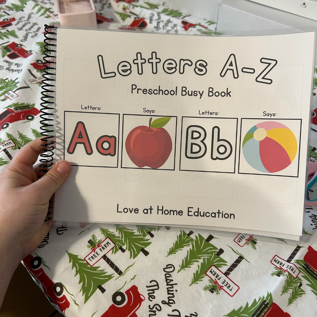 Preschool and Toddler Alphabet TRACING and BUSY BOOK! – Love at Home ...
