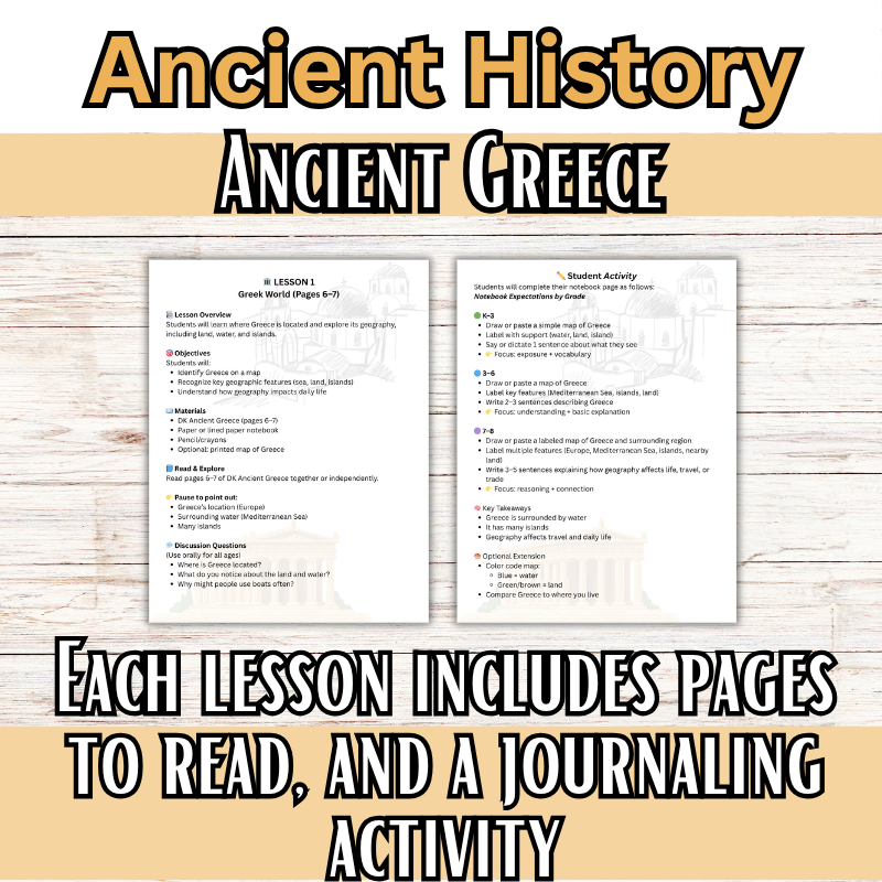 Ancient Greece Unit Pre-Sale – Love at Home Education