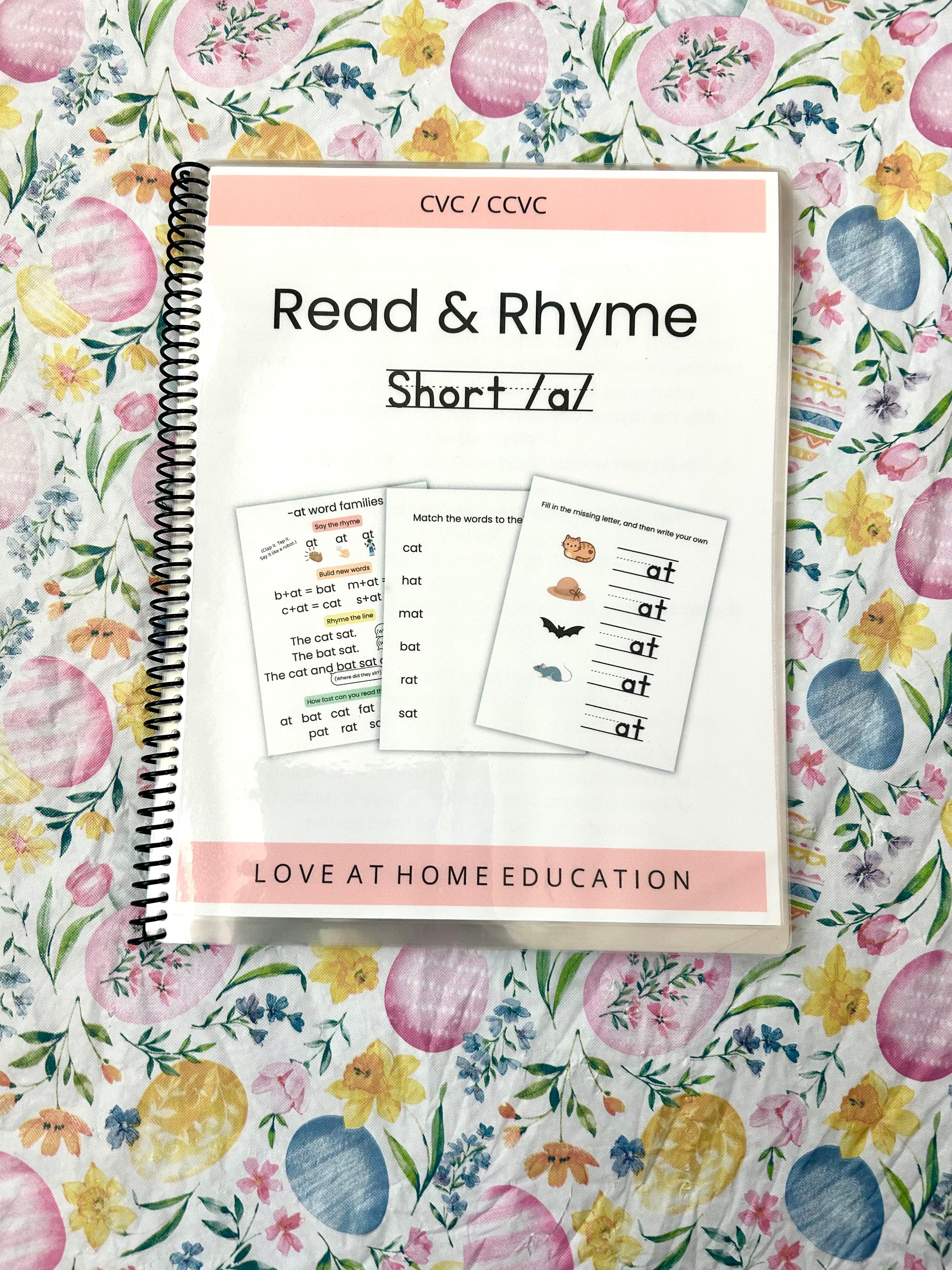 Read and Rhyme: Short a (Vowel CVC Practice) – Love at Home Education