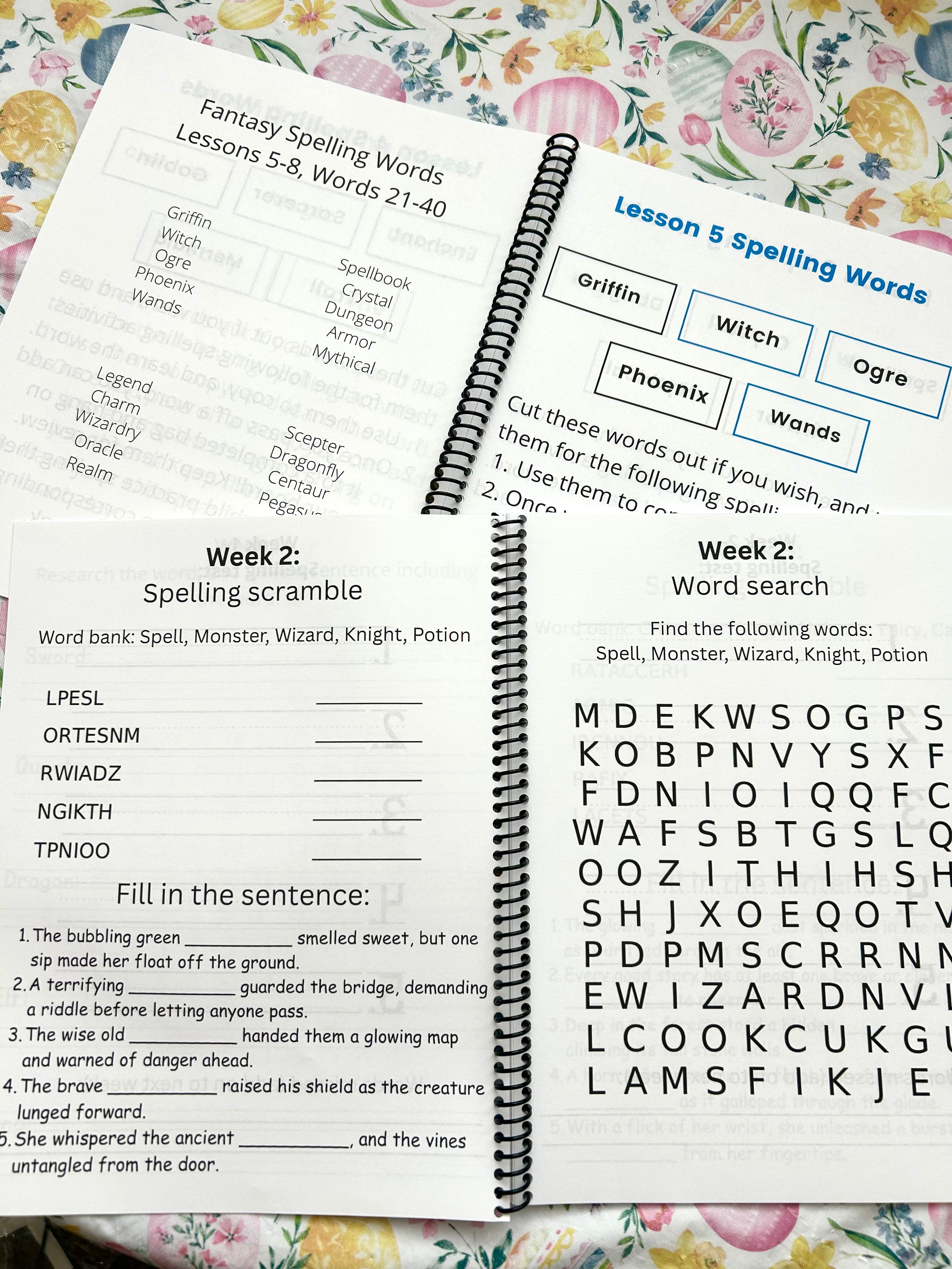 Spelling: Fantasy – Love at Home Education